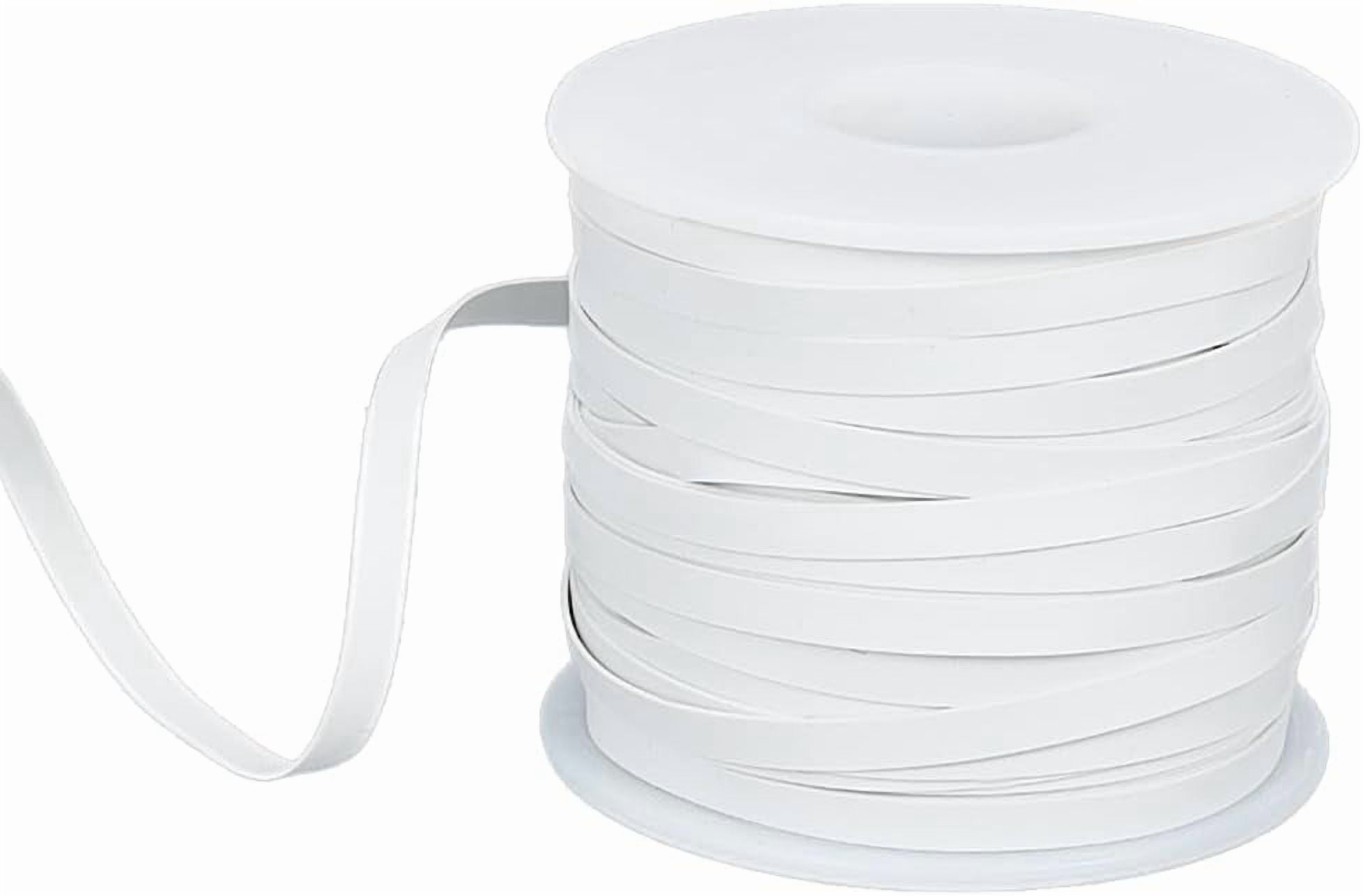 50 Yards/45.7m Rubber Swimwear Elastic Band for Sewing 5mm Wide White ...