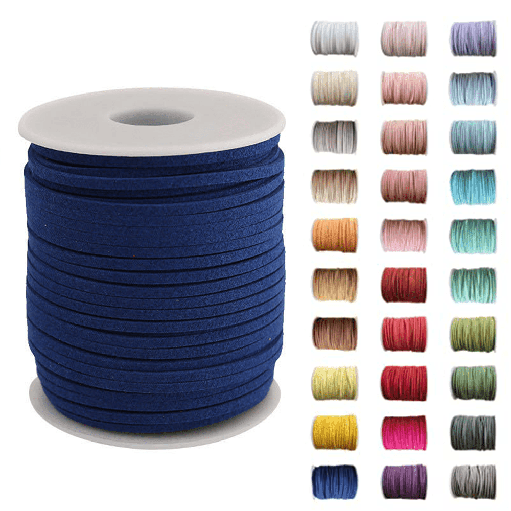 50 Yards Faux Suede Cord 2.5mm Suede Lace Faux Leather Cord, Microsuede ...