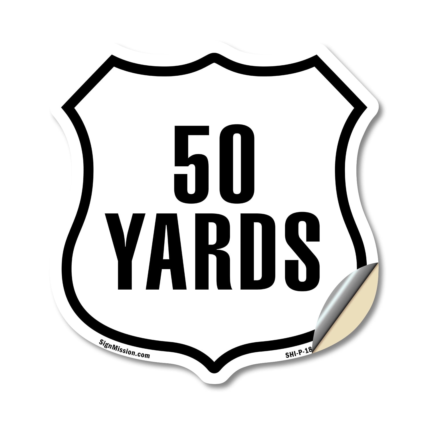 50 Yards Golf Course Running Race 5k Marathon Distance Marker 12 inch X ...