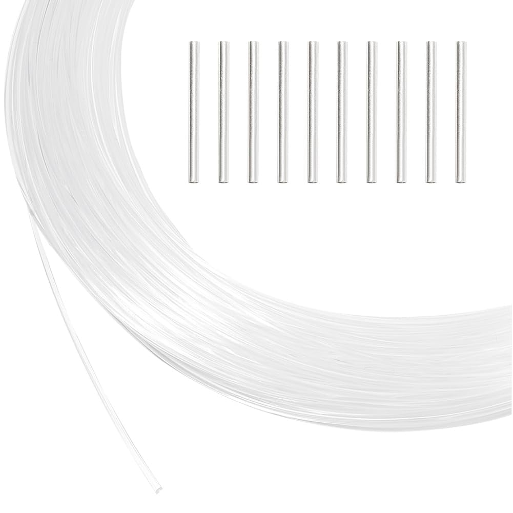 50 Yards Nylon Memory Wire for Millinery Hat Brims Transparent Round ...
