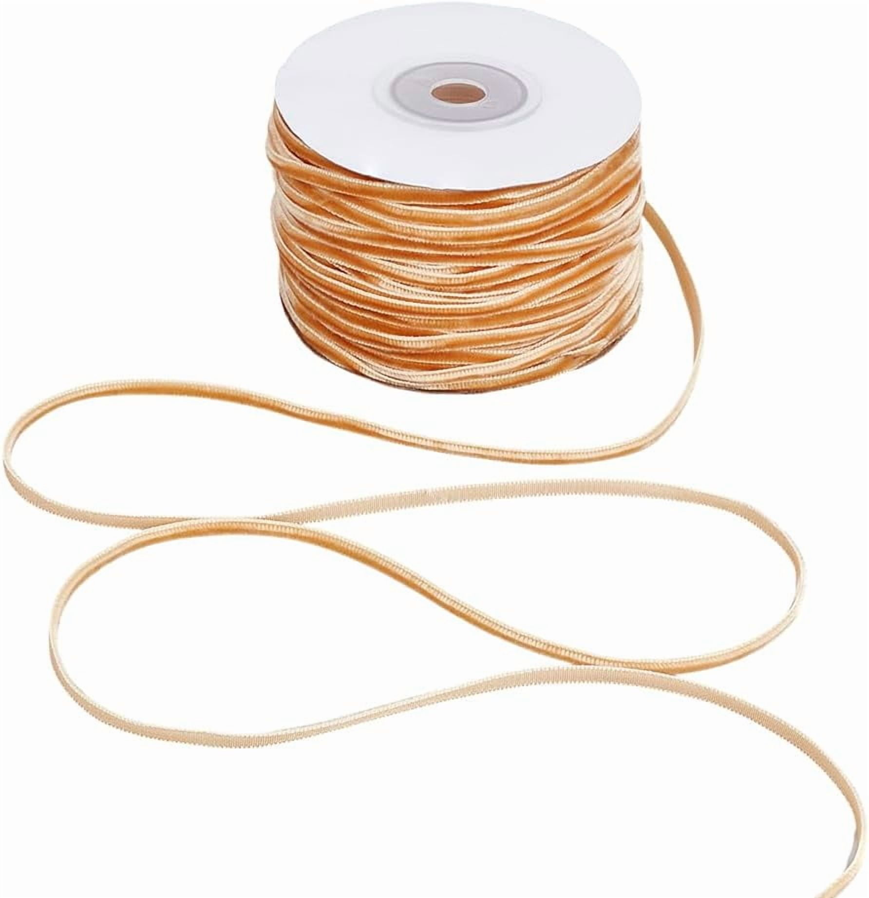 50 Yards Single Face Velvet Ribbon Flat Peru 1/8 inch(3mm) for diy ...