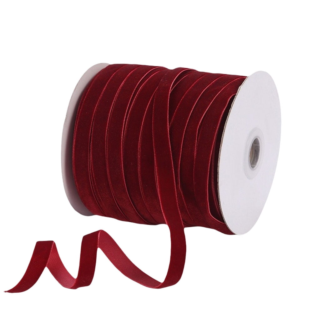 50 Yards Velvet Ribbon Velvet Christmas Ribbon For Gift Wrapping Bow ...