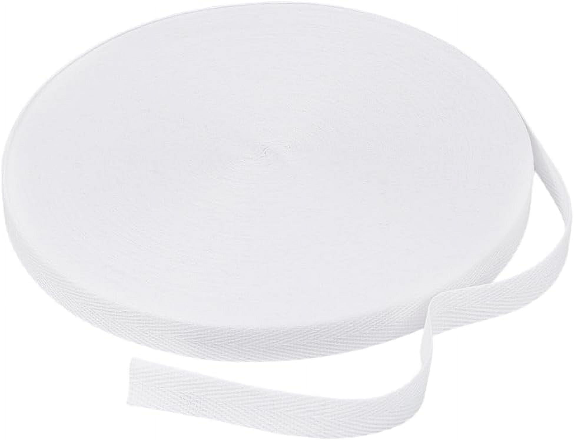 50 Yards White Cotton Twill Tape 5/8 Inch Wide Cotton Ribbon Bias ...