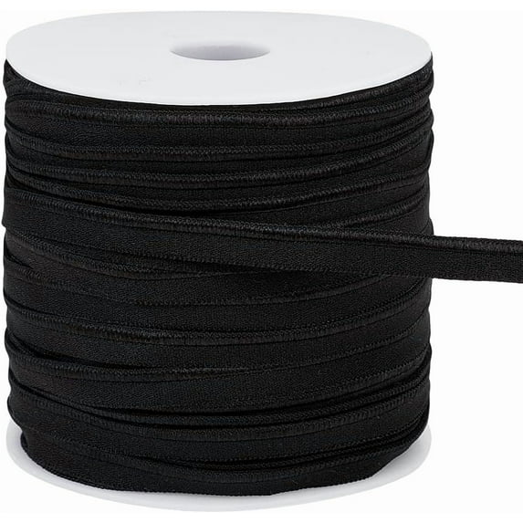 50 Yardsx0.35 Inch Piping Trim with Welting Cord Black Elastic Piping ...