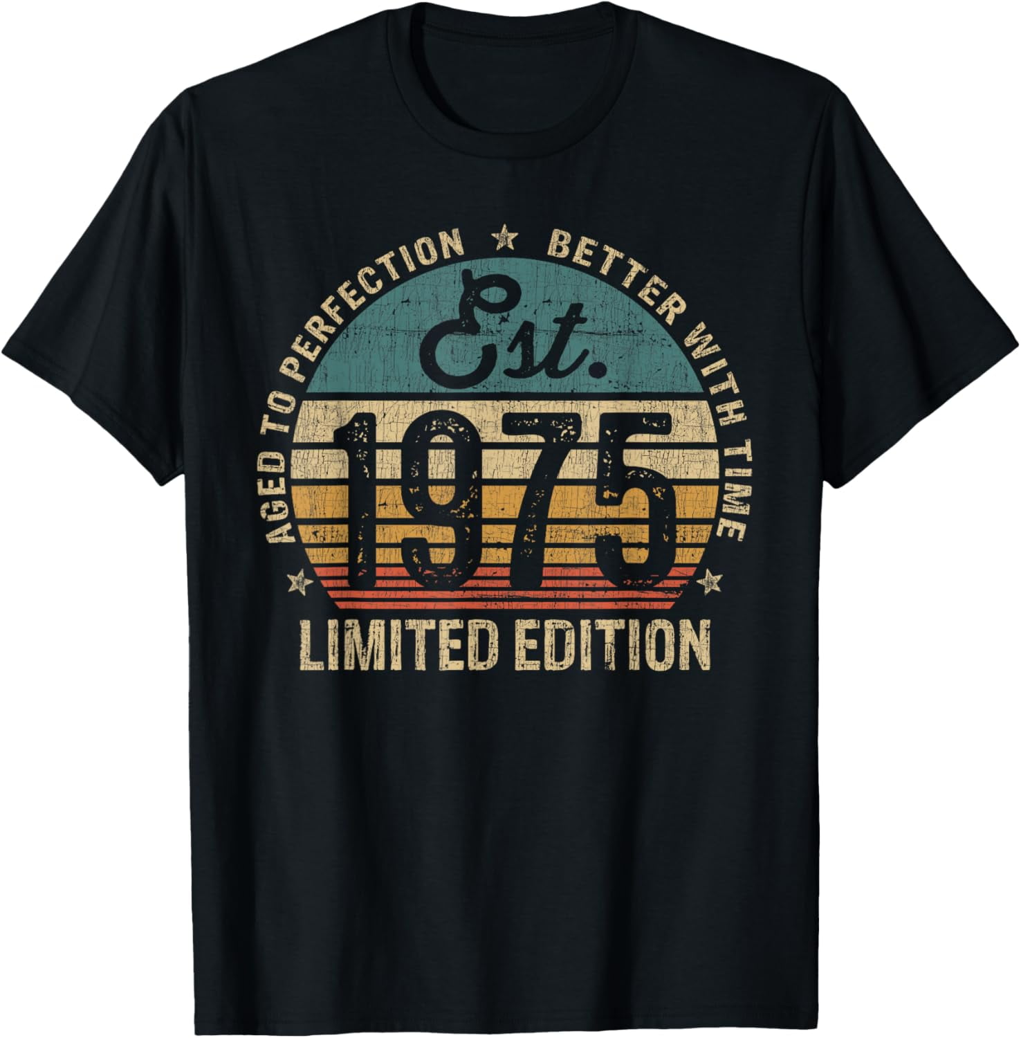 50 Year Old Outfit Est 1975 50th Birthday Limited Edition T-Shirt - Walmart.com