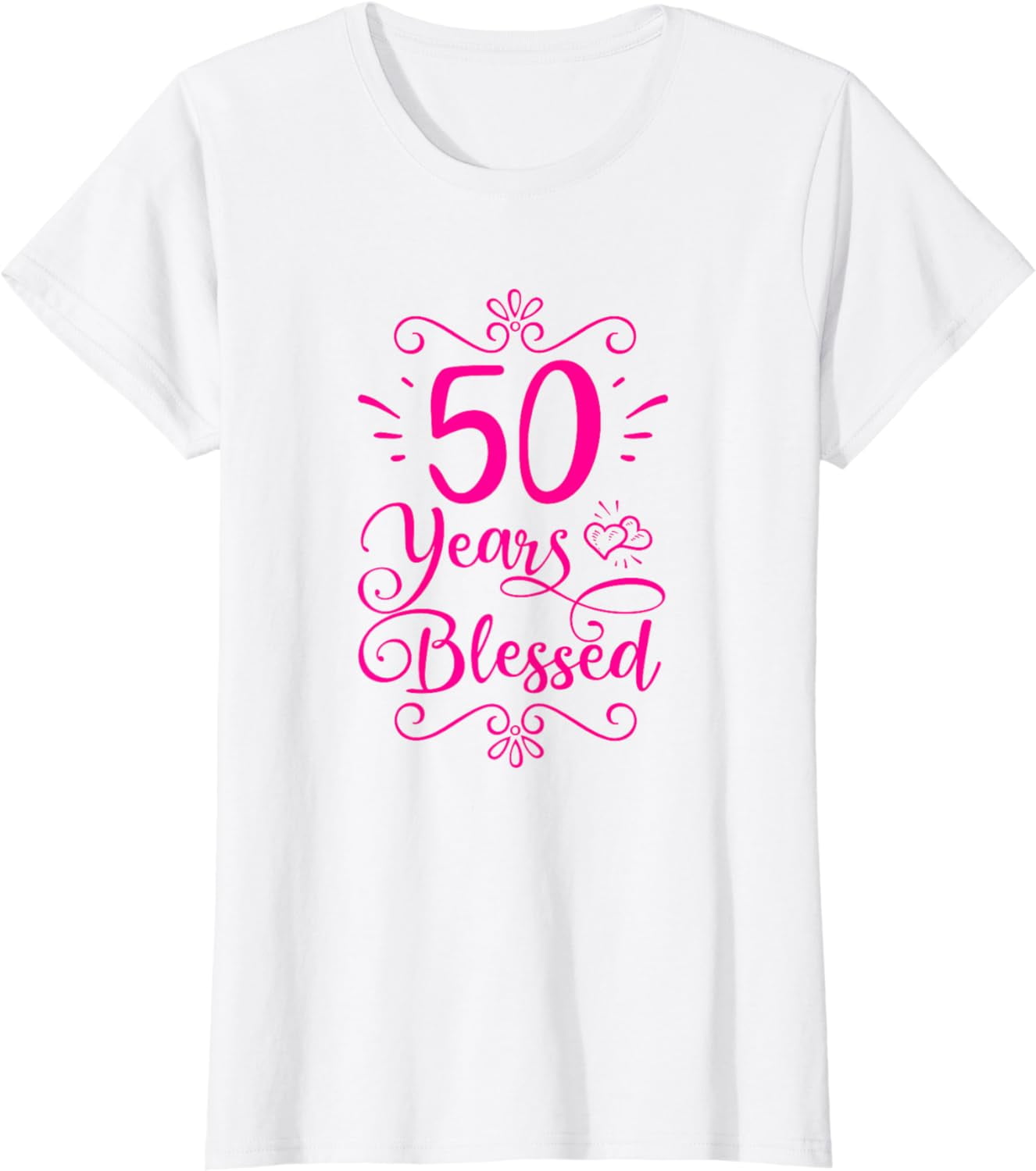50 Years Blessed Christian 50th Birthday 50 Year Old T-Shirt - Walmart.com