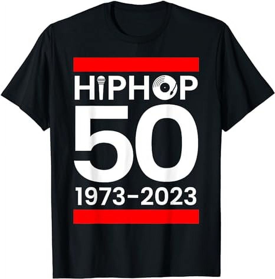 50 Years Hip Hop Retro 50th Anniversary Celebration T-Shirt - Walmart.com