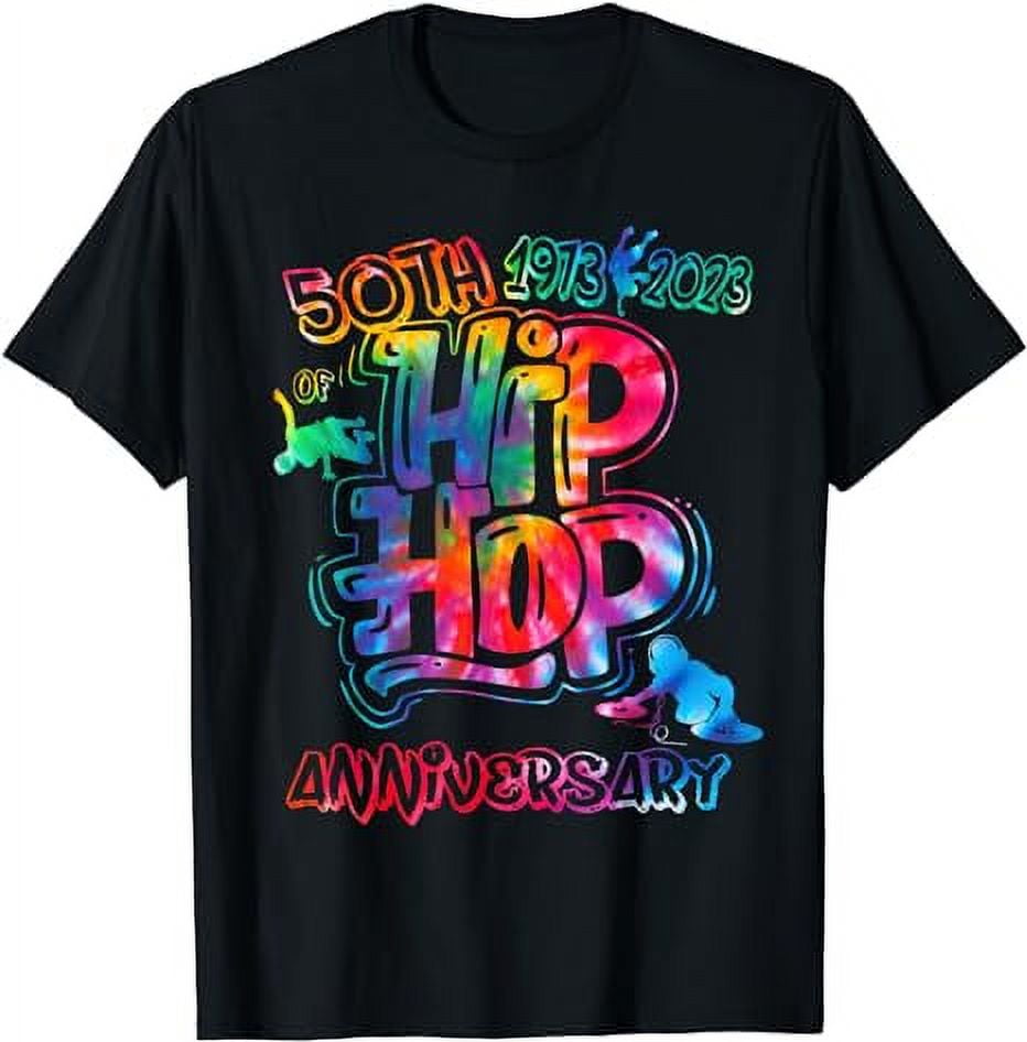 50 Years ld 50th Anniversary Of Hip Hop Graffiti Hip Hop T-Shirt ...