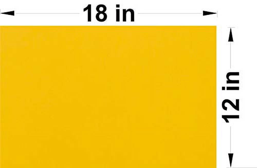 50 Yellow Sign Board 18x12 inch x 4 mm Corrugated Plastic Sign, Flute ...
