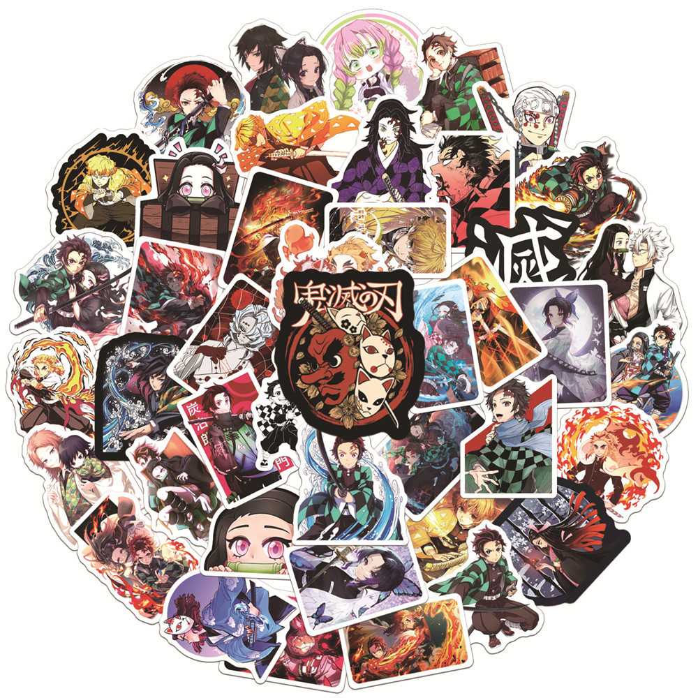 50 anime g-host slayer cartoon animation graffiti stickers, water cup ...