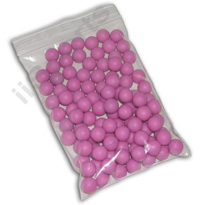 .50 cal PINK Rubber Paintballs 100ct zball - Walmart.com