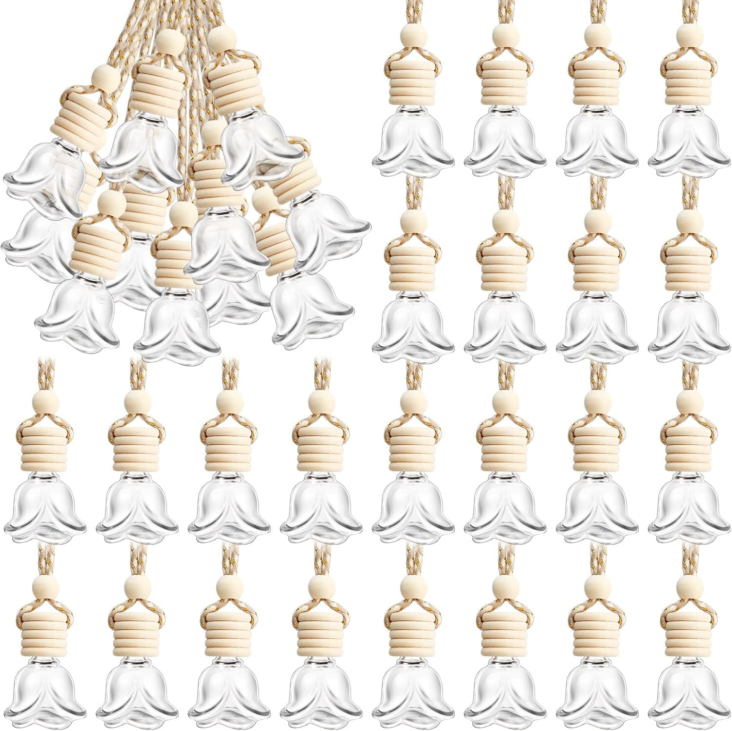 50 count Air Freshener Diffuser Bottles Empty Glass Perfume Bottle ...