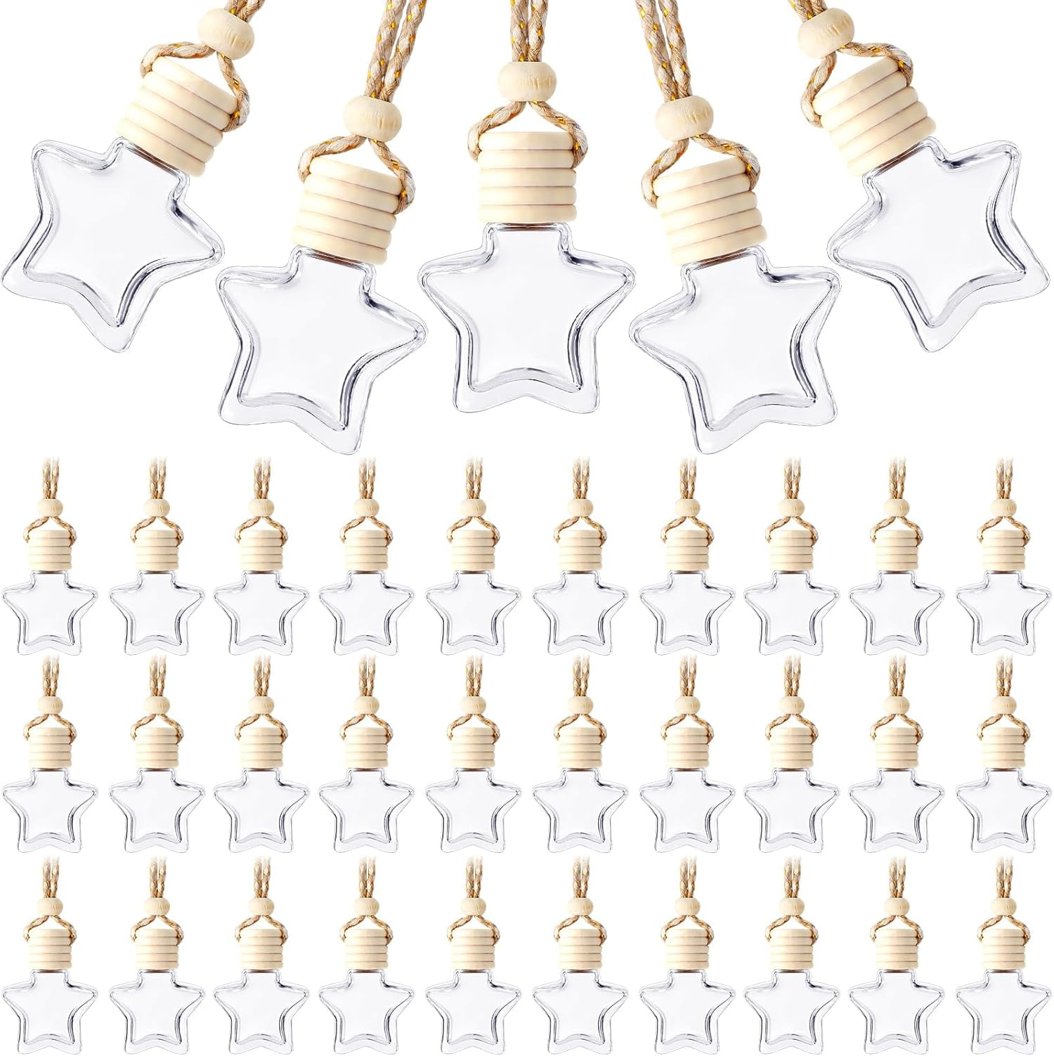 50 count Air Freshener Diffuser Bottles Empty Glass Perfume Bottle ...