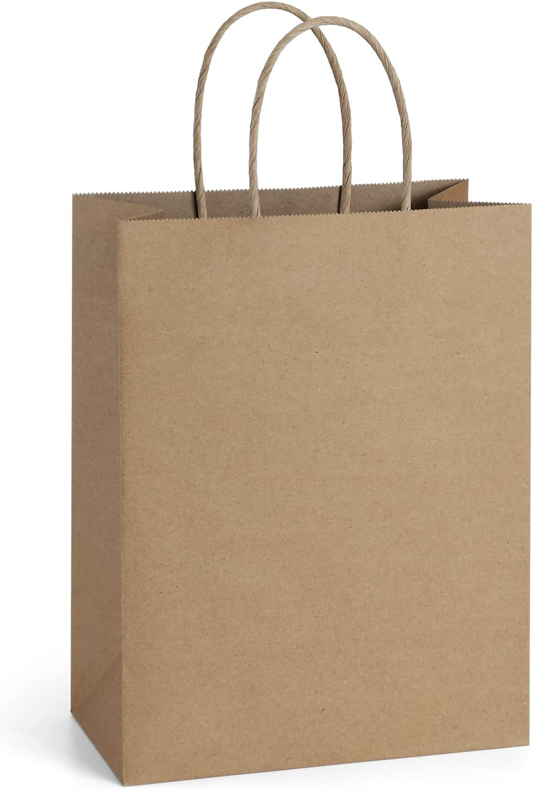 50 count Bags 8x4.25x10.5 Paper Bags with Handles Bulk, for Shopping ...