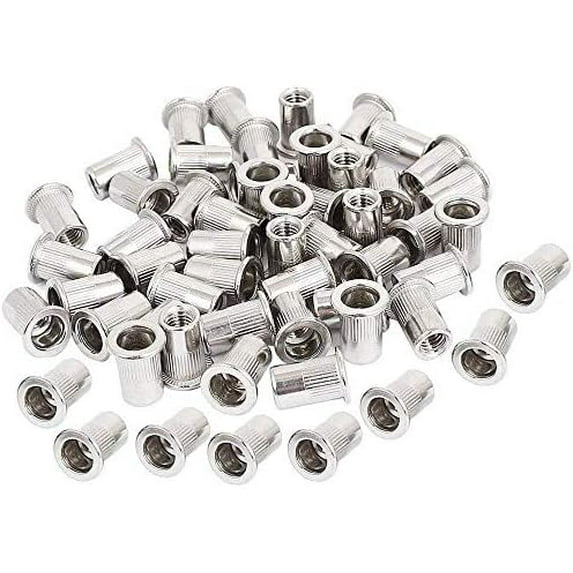 50 count M5 Rivet Nuts Stainless Threaded Rivet Insert Nuts Rivnuts ...