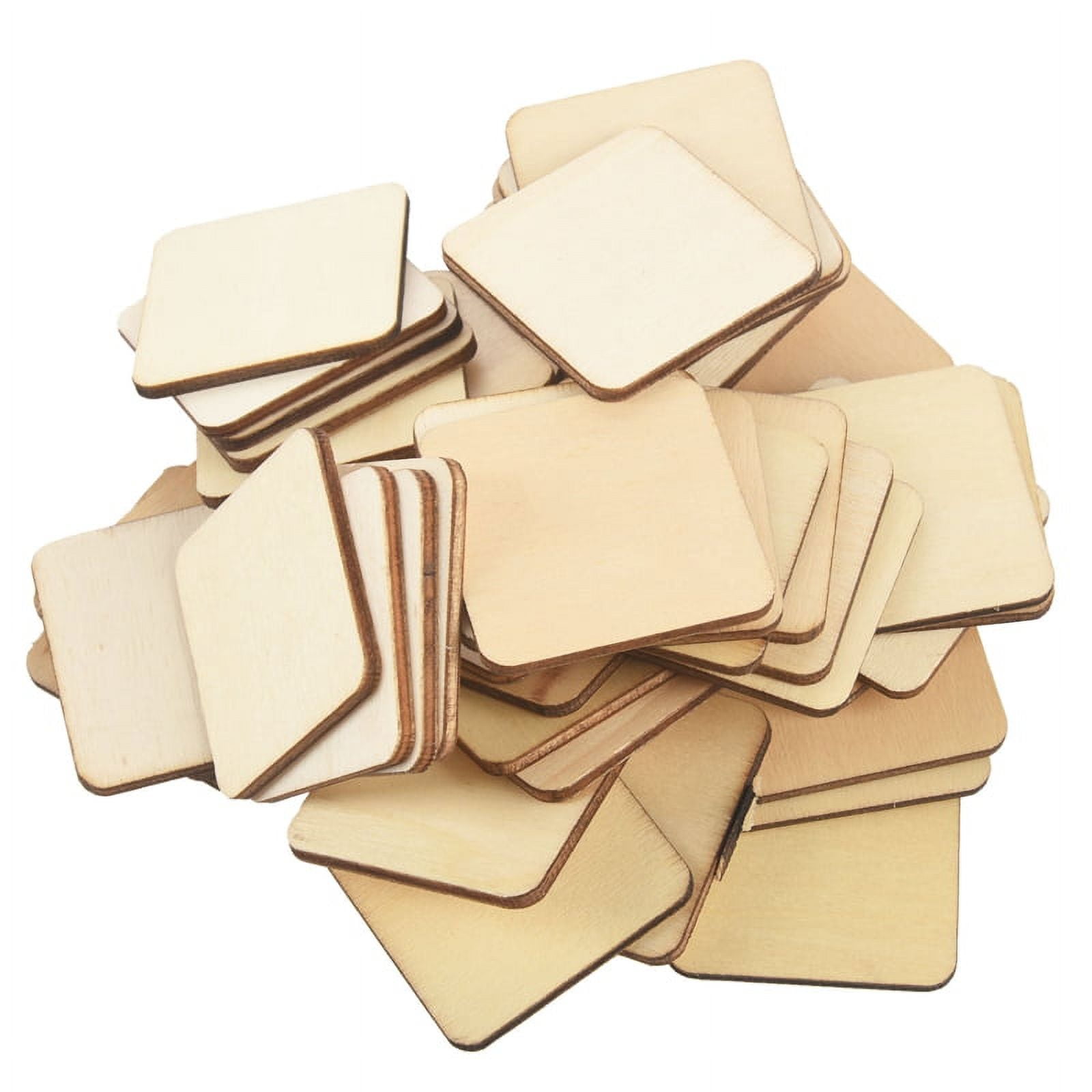 50 diy square decorative wood slices - Walmart.com
