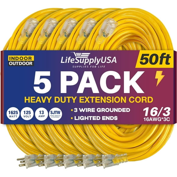 Yellow Power Cord