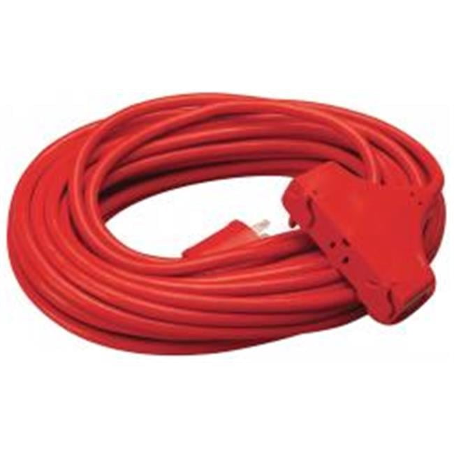 50 ft. Sjeow Tri-Source Red Extension Cord - Walmart.com
