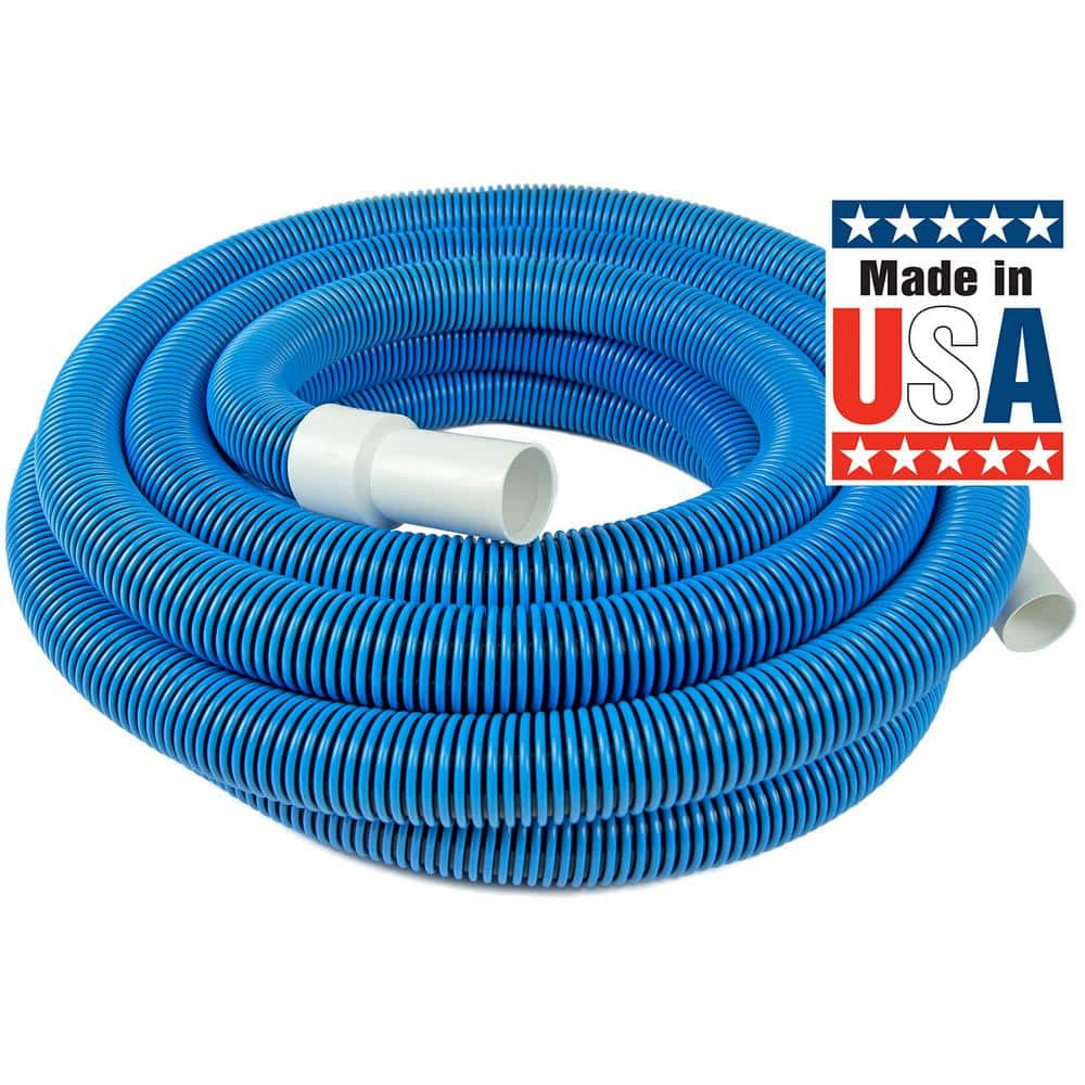 50 ft. x 1-1/2 in. Heavy Duty In-Ground Pool Vacuum Hose with Swivel ...