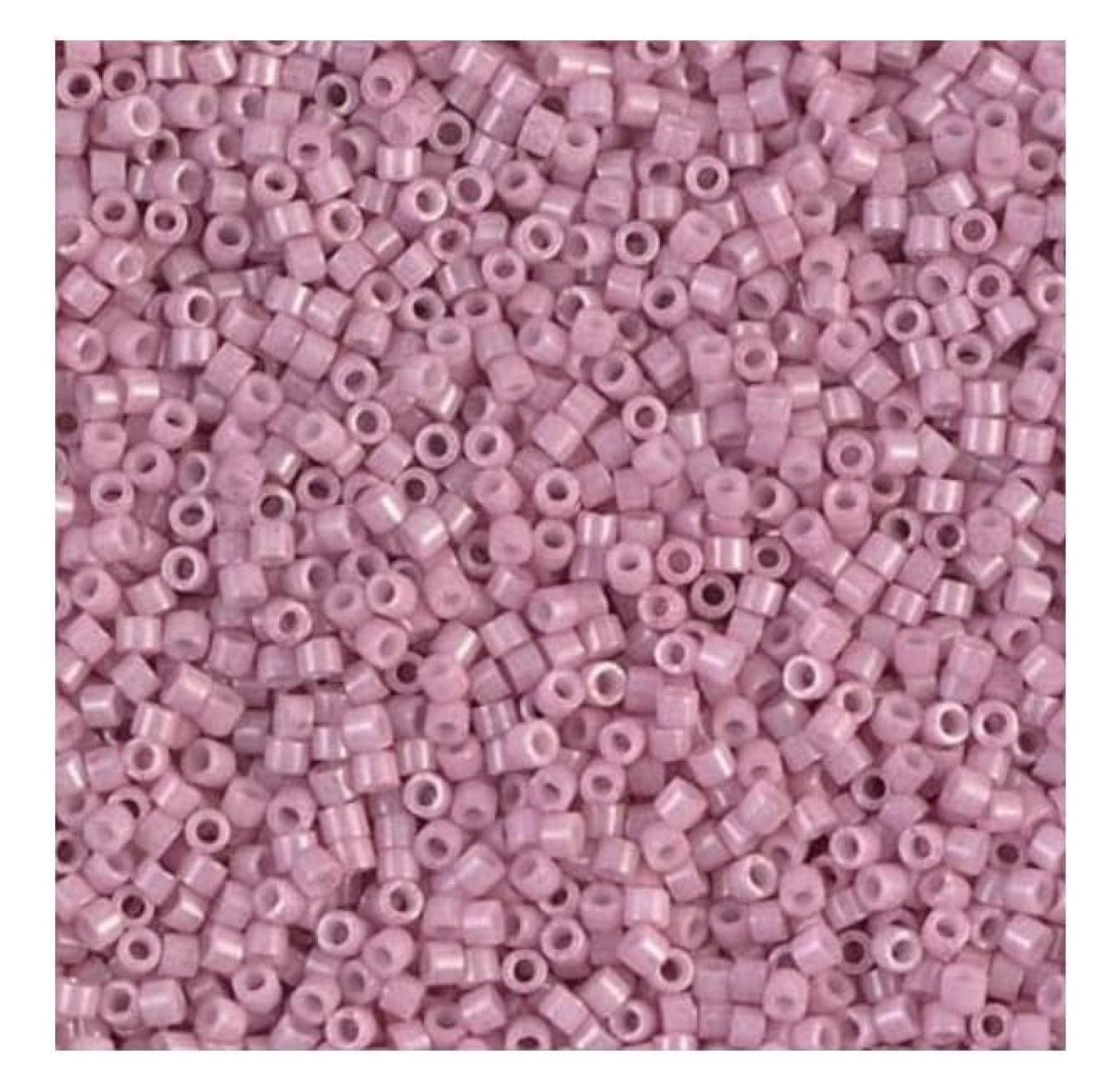 50 g Miyuki Seed Beads Rocailles, Size 11/0, Opaque Antique Rose Luster ...