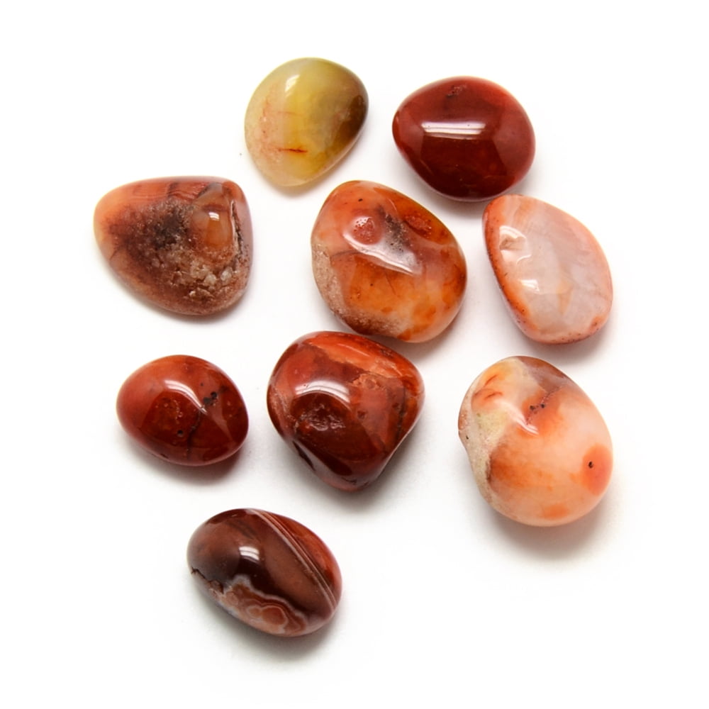 50 g Natural Red Agate Stone Gemstone Beads Tumbled Stone Healing ...