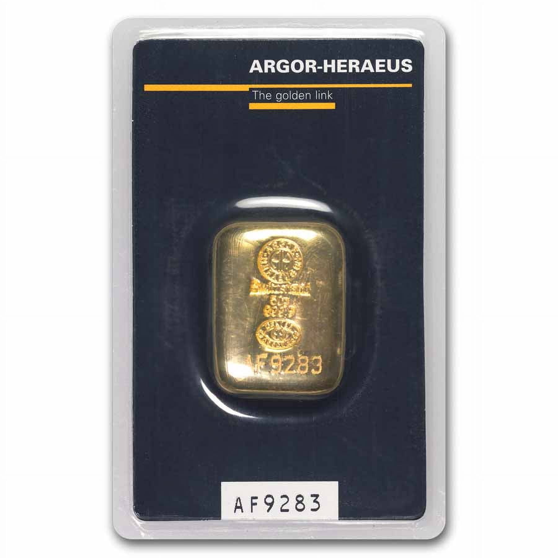 50 gram Gold Bar - Argor-Heraeus (Cast/Poured w/Assay) - Walmart.com