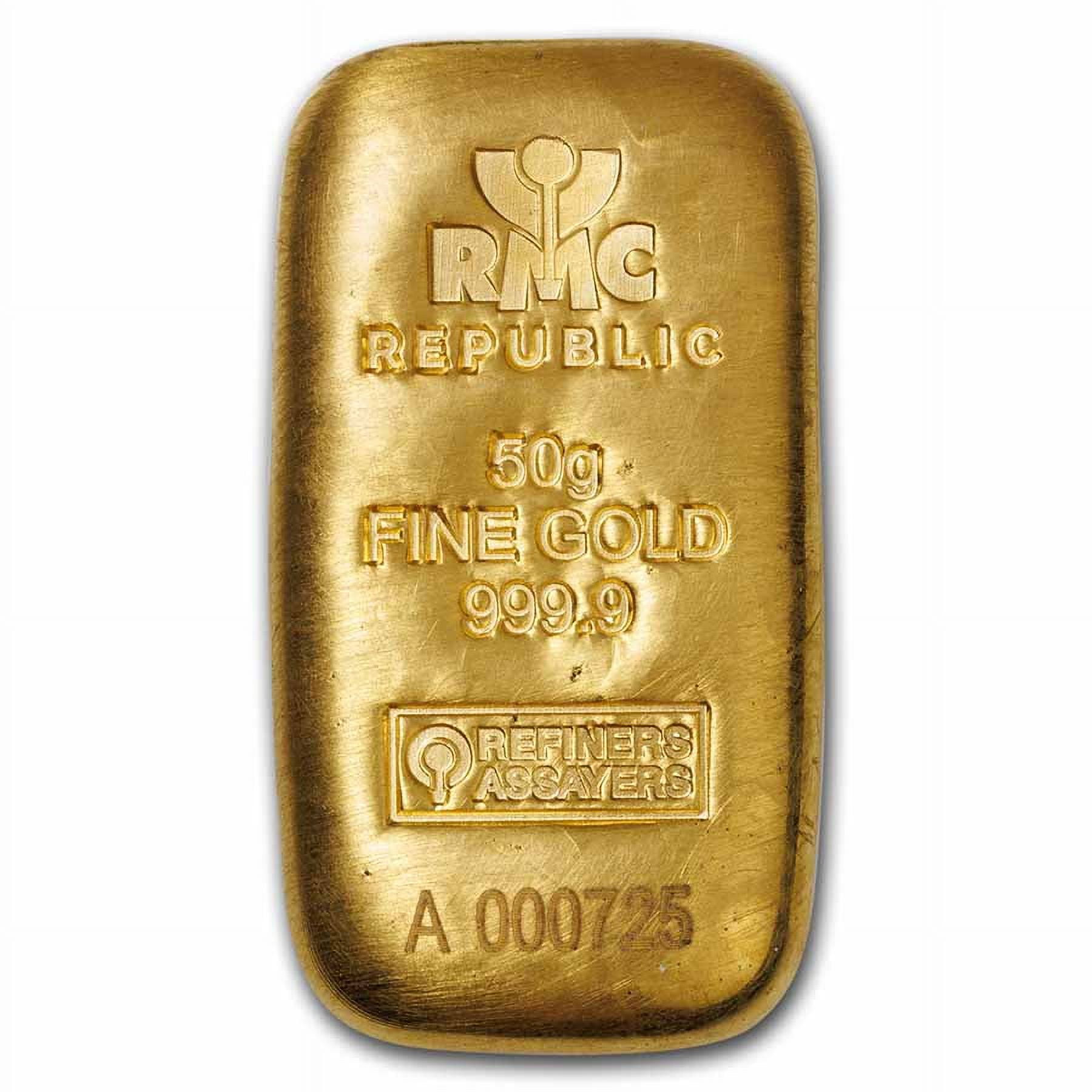 50 gram Gold Bar - Brand Name (w/Assay Card) - Walmart.com
