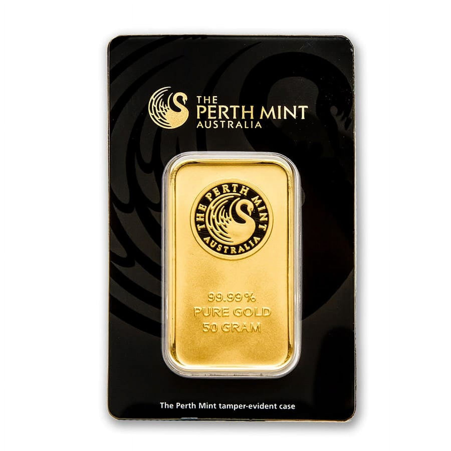 Perth Mint 50g Gold Bullion Bar - .9999 Fine Gold (In Assay) - Walmart.com