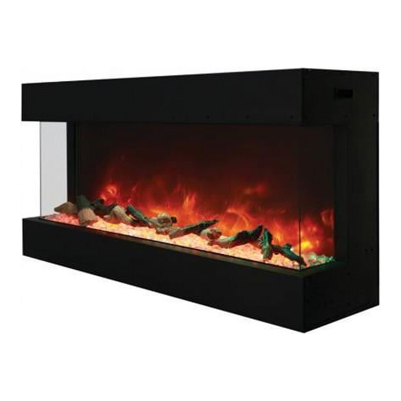 50 in. Built-in 3 Sided Glass Electric Fireplace - Walmart.com
