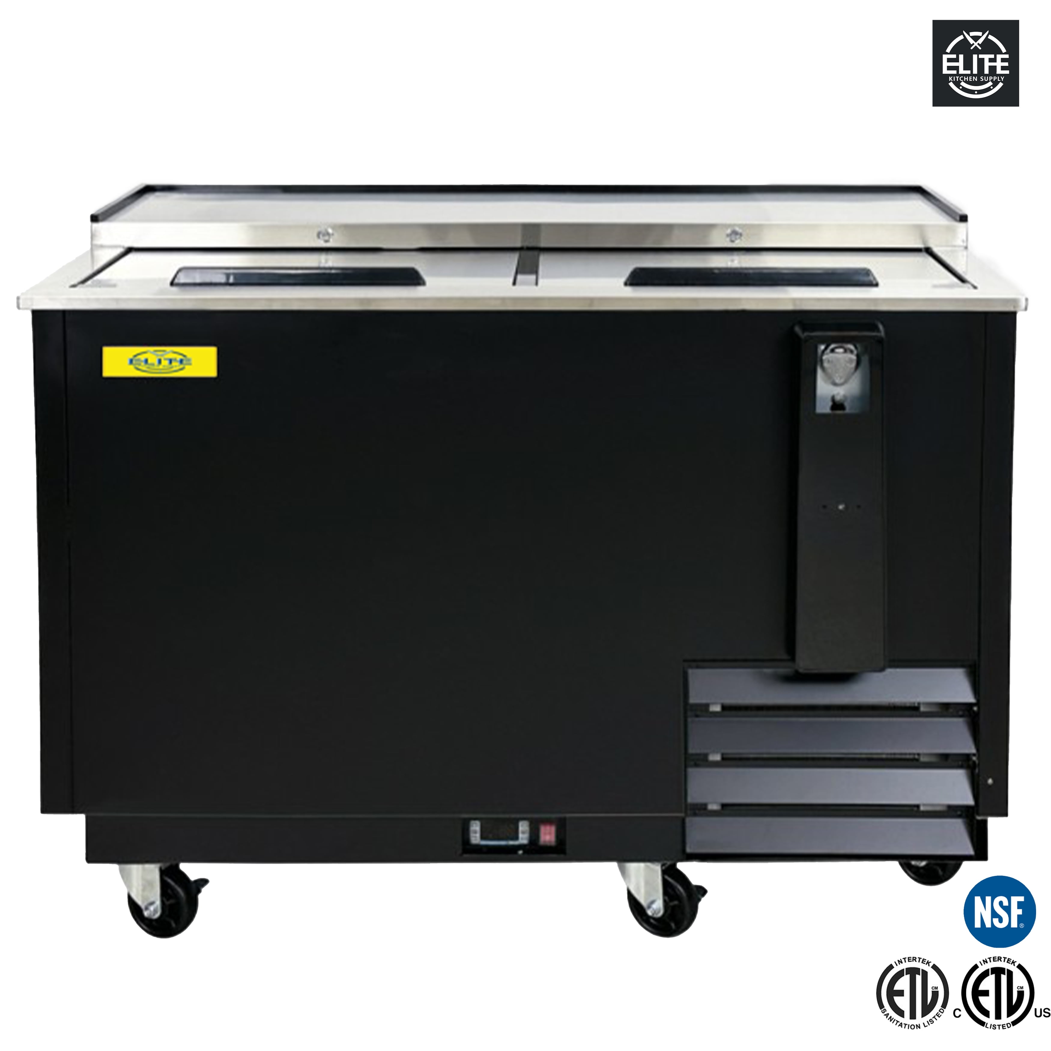 50 in. Commercial Back Bar Refrigerator Beer Bottle Cooler 24 Cases ...