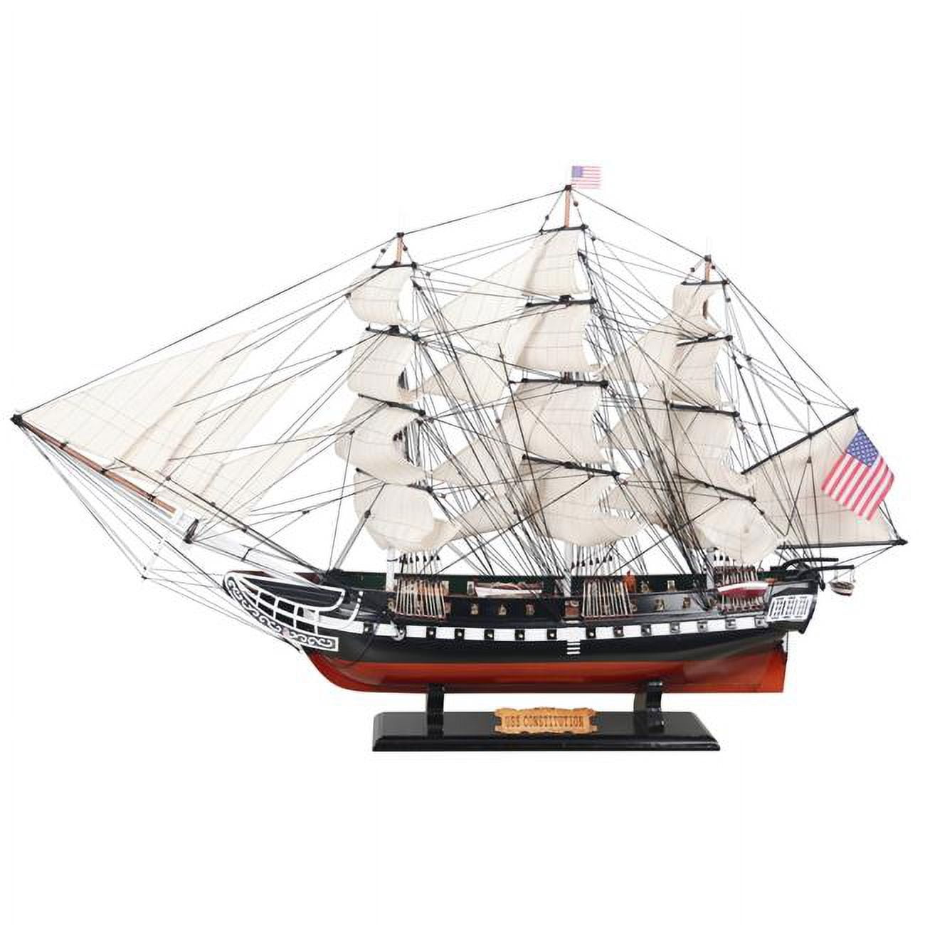 Wooden Navy Toy - 50 in. USS Constitution Tall Model Ship - Walmart.com