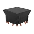 50 in. x 50 in. black Waterproof Square Patio Table Chair Sofa Set ...
