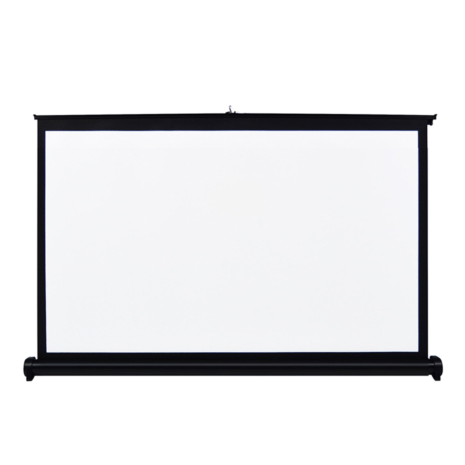 50-inch Projector Screen 16:9 Tabletop Projection Screen Manual Pull Up ...