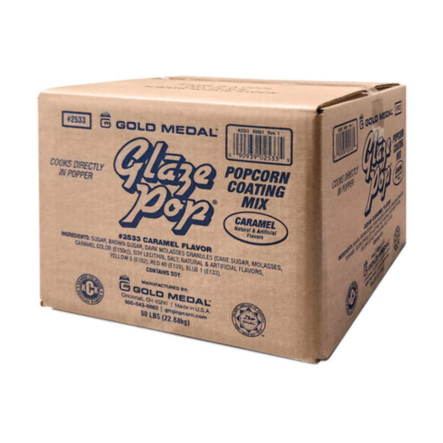 Gold Medal 50 lb Caramel Glaze Pop Popcorn Flavor Powder Coating ...