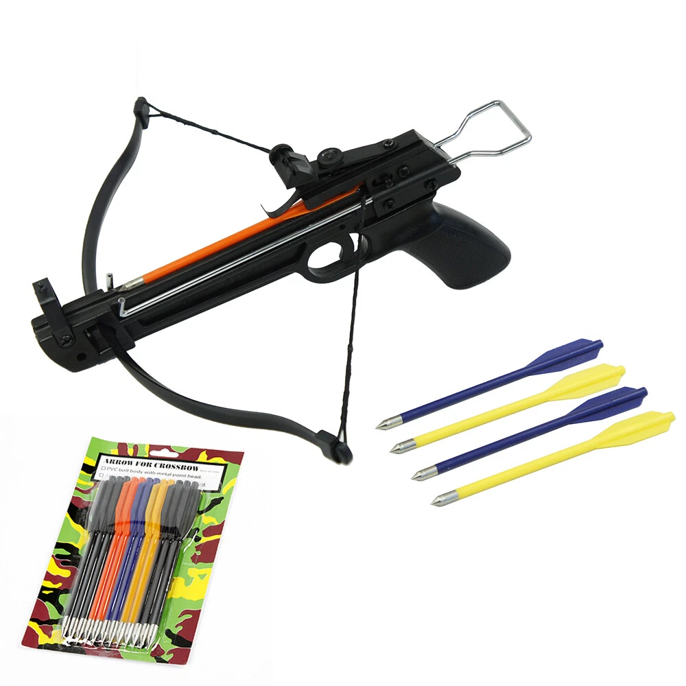 50 lb Pistol Hunting Archery Crossbow bow + 17 Bolts / Arrows 180 150 ...