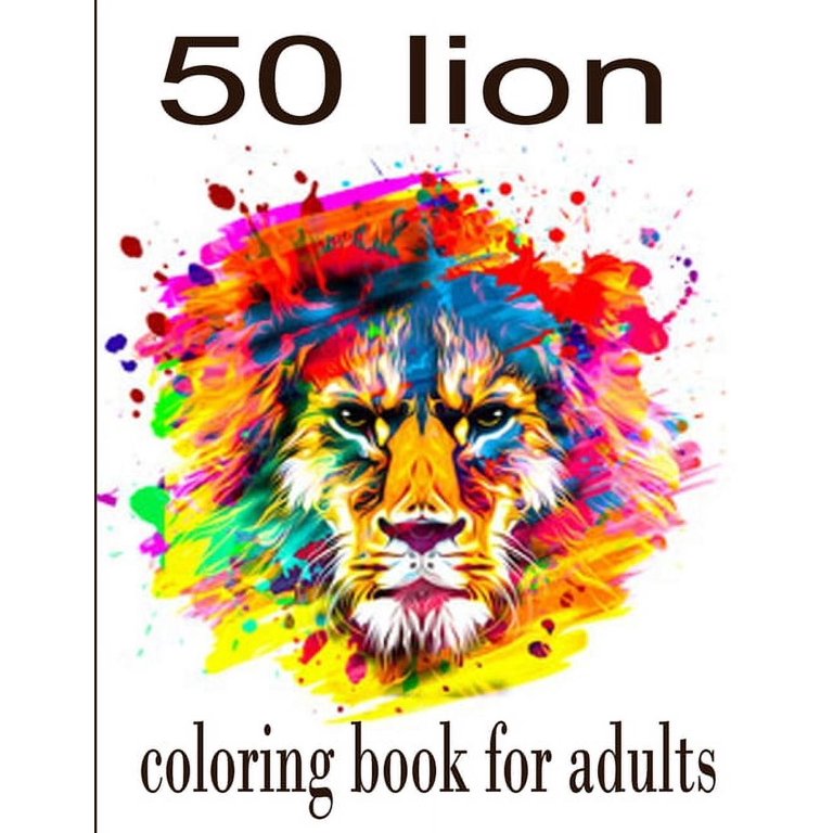 lion coloring pages for adults colored pages