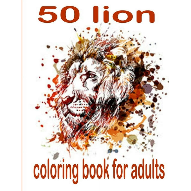 color therapy coloring pages lion and cubs