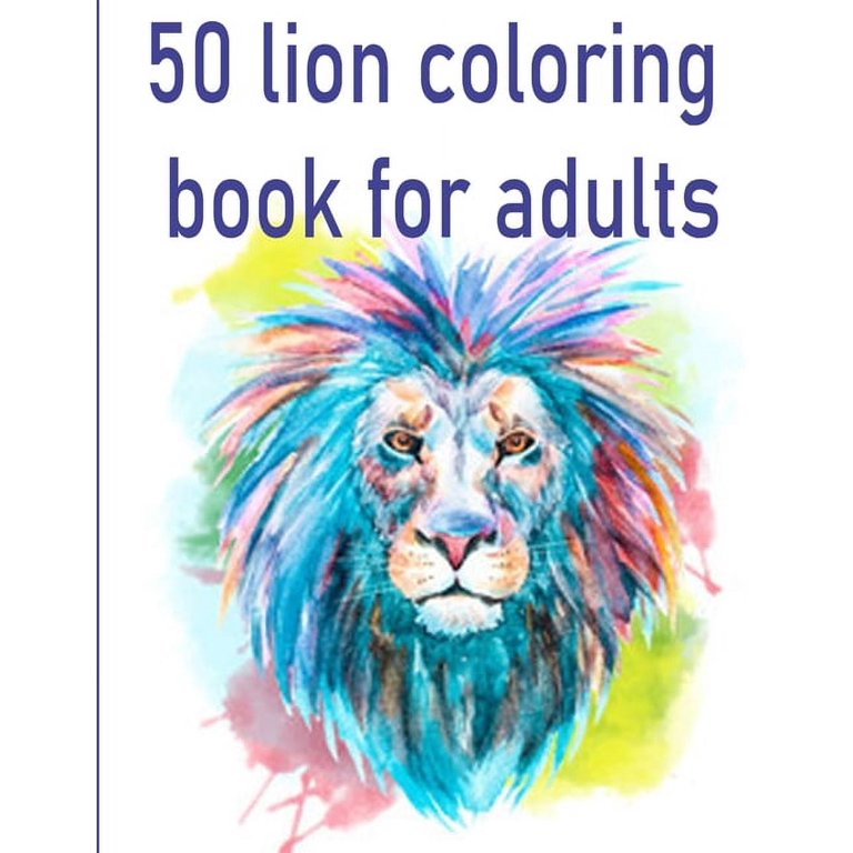 lion coloring pages for adults colored