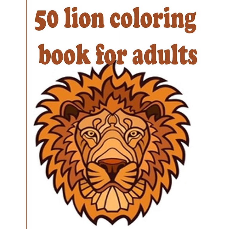 color therapy coloring pages lion