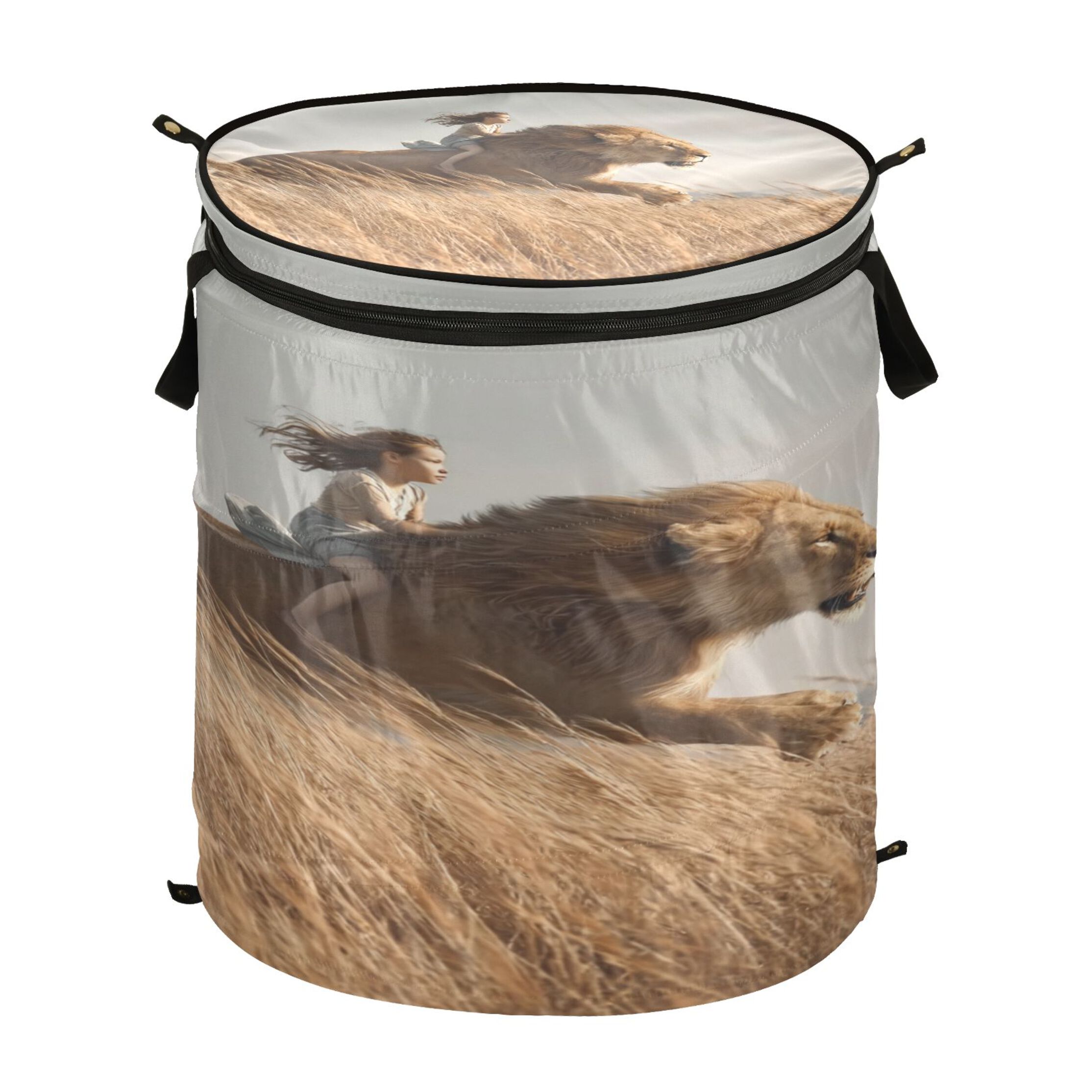 50-liter Large Capacity Laundry Basket Sealed and Dustproof Easy Carry ...