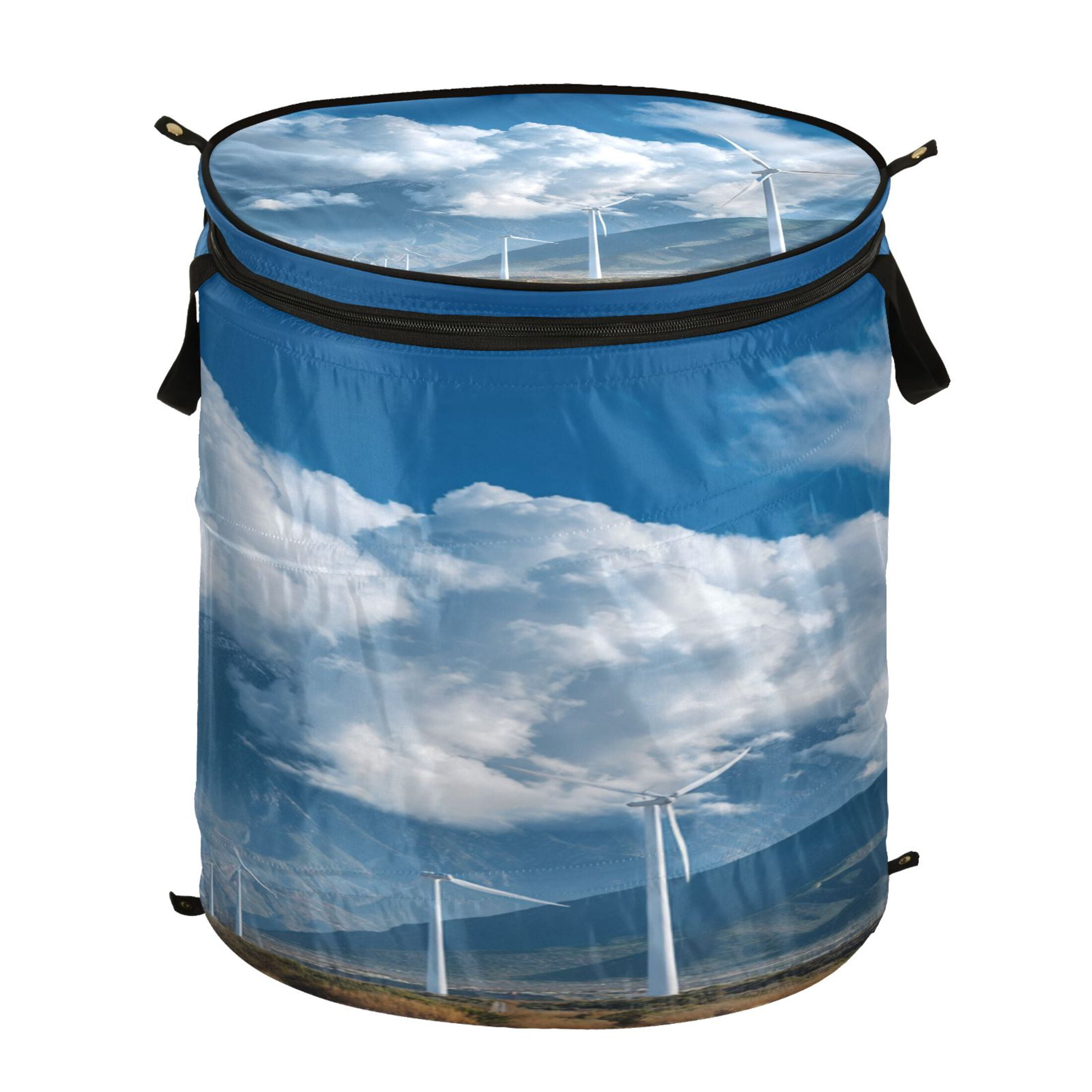50-liter Large Capacity Laundry Basket Sealed and Dustproof Easy Carry ...