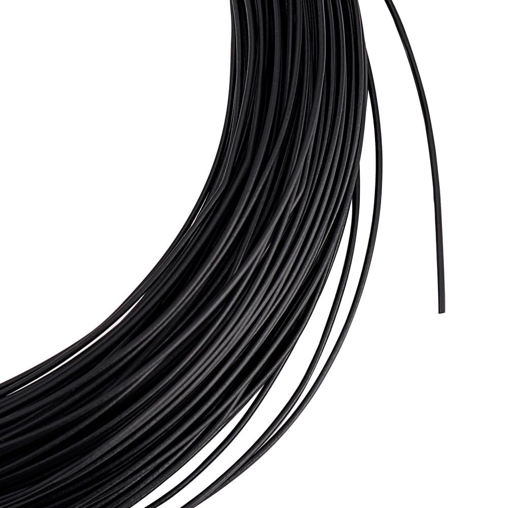 50 m 50m/54.7 Yards Black Millinery Wire 1mm Diameter Black Floral Wire ...