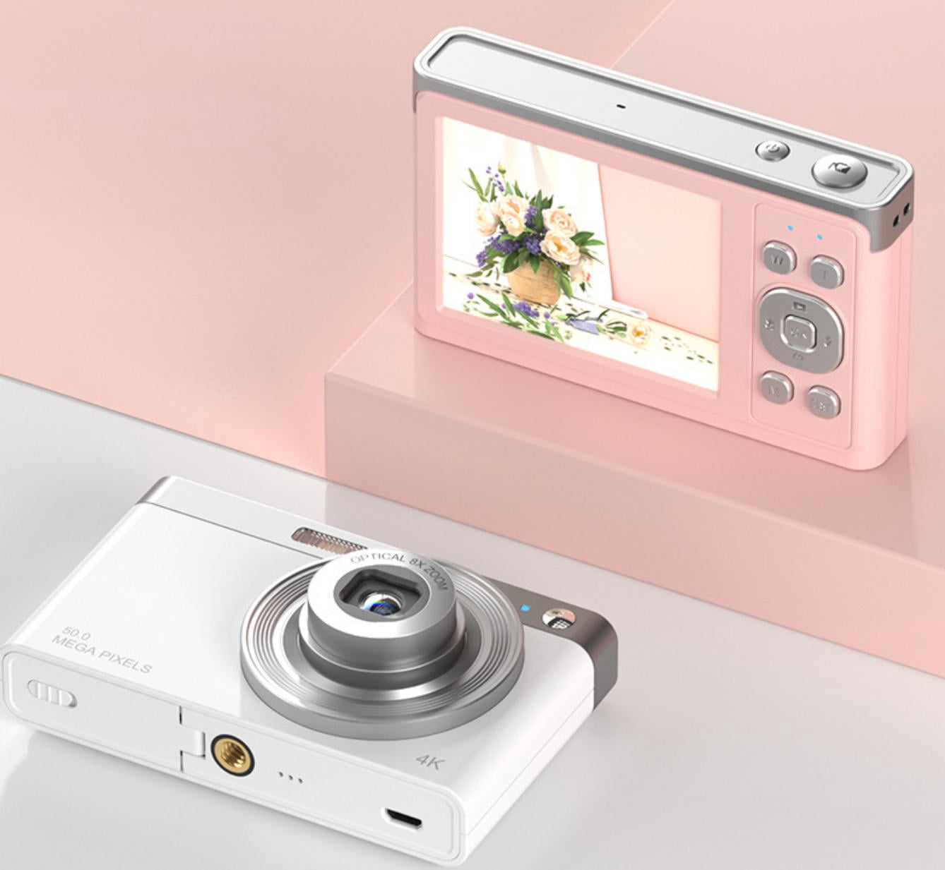 50 million pixel digital camera with retractable lens, high-definition ...