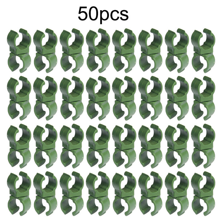 50 multi-purpose plant clips: support pole connectors, easy to assemble ...