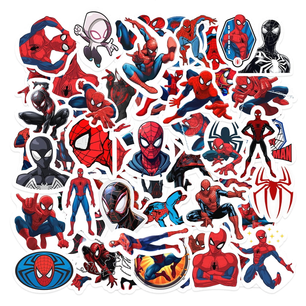 50 new S-pider Man graffiti stickers cartoon water cup waterproof ...
