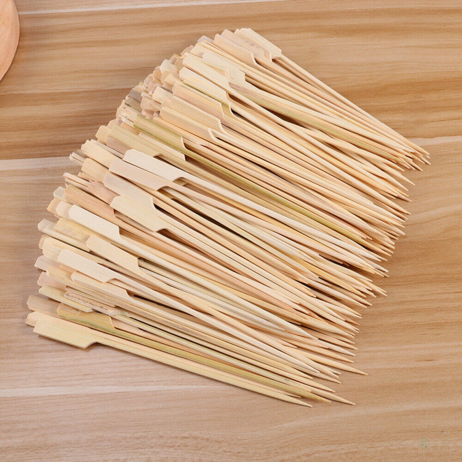 50% off Bamboo Skewers Barbecue Wooden Sticks for BBQ Fruit Tools 100 ...