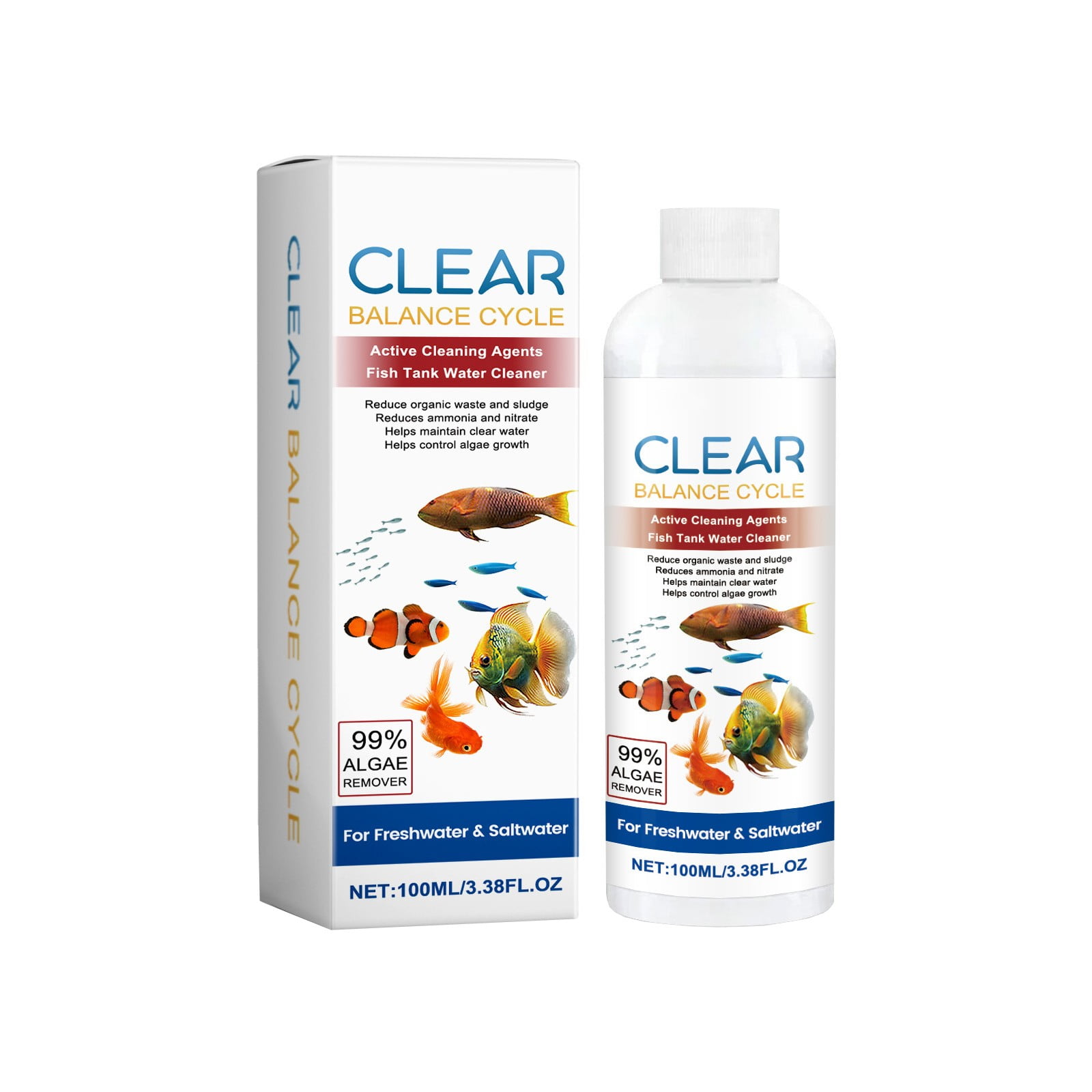50% off!Clarifier,Fish Tank Water Clarifier Cleans Fish Tank Stains And ...