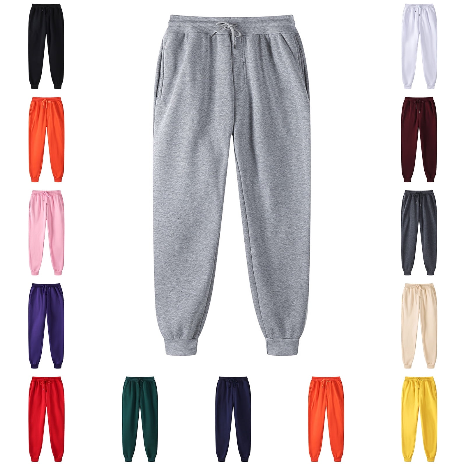 LIBRCLO Men's Jogger Workout Pants, Casual Sweatpants for Gym, Running ...