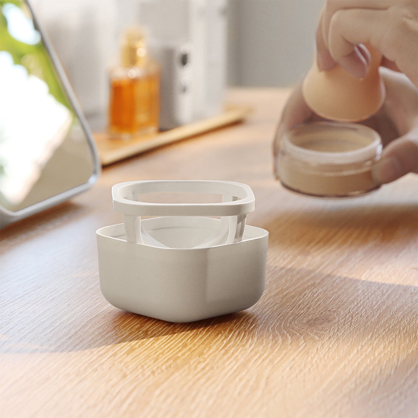 50% off Clearance! Powder Puff Rack Dish Rack Gourd Storage Rack Beauty ...