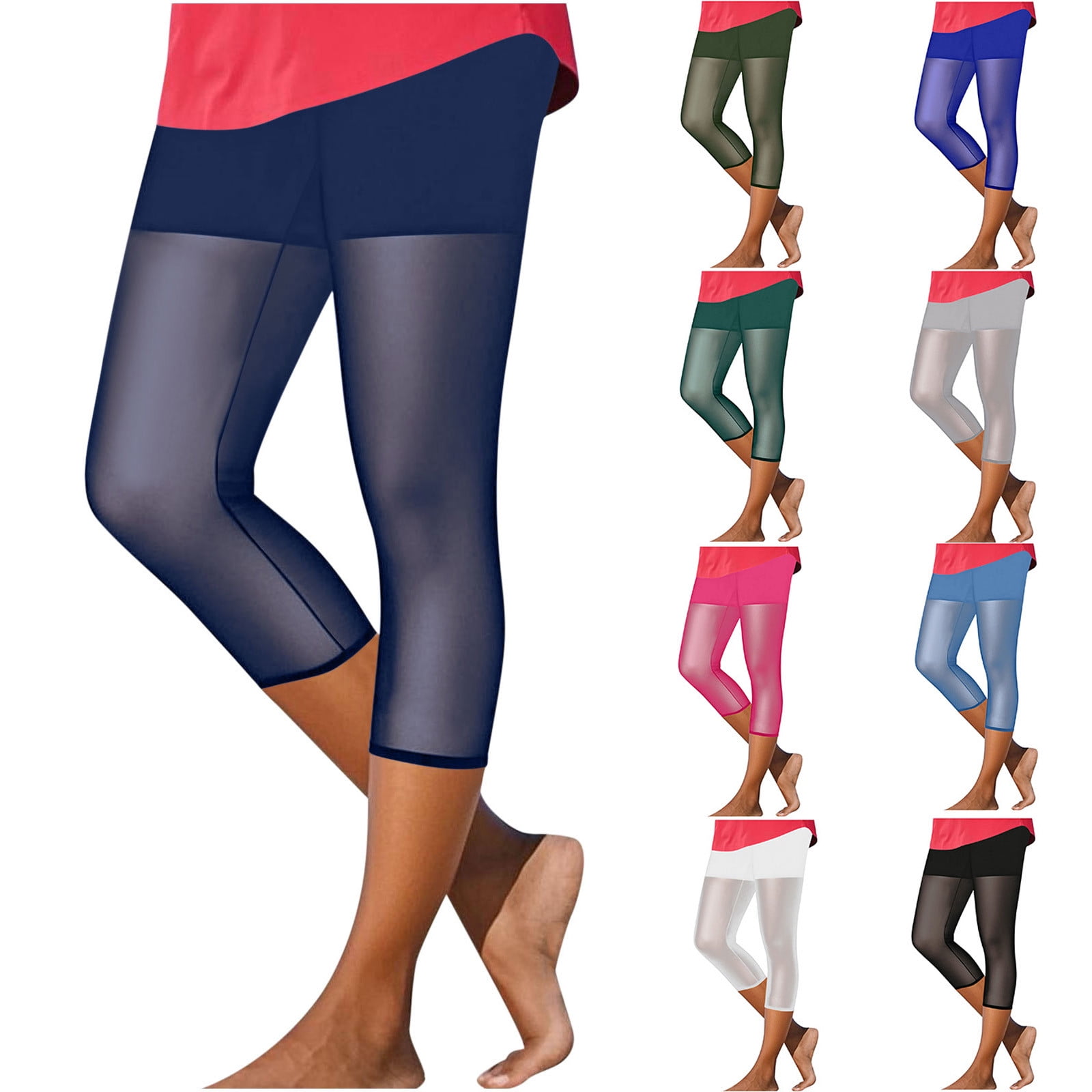 50% off Clearance! ZHUGeLI Capris for Women Casual Summer Beach Pants ...